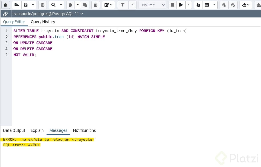 Llaves foráneas - Platzi